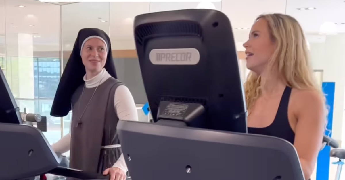 Fitness Influencer Takes Her Twin Sister (a Nun) to the Gym in Viral Video