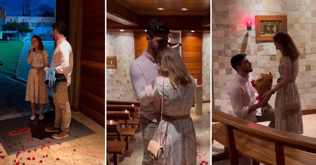 Couple Gets Engaged Before the Blessed Sacrament in Viral Video: 'The ...