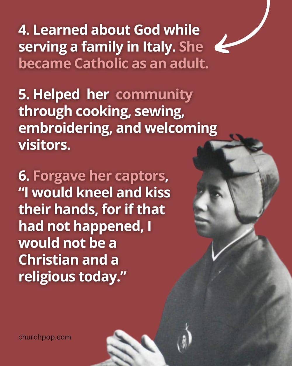 6 Intriguing Facts About the Amazing & Courageous Saint Josephine Bakhita