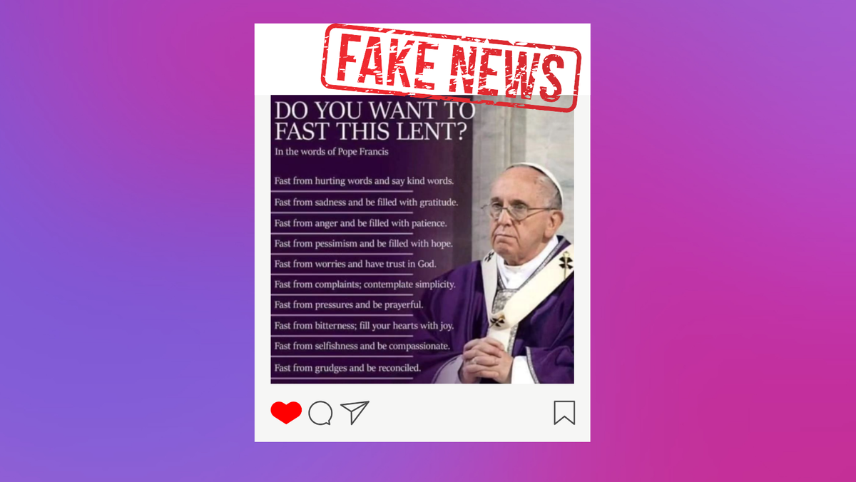 Fact Check: Did Pope Francis Change Catholic Church Law on Fasting ...