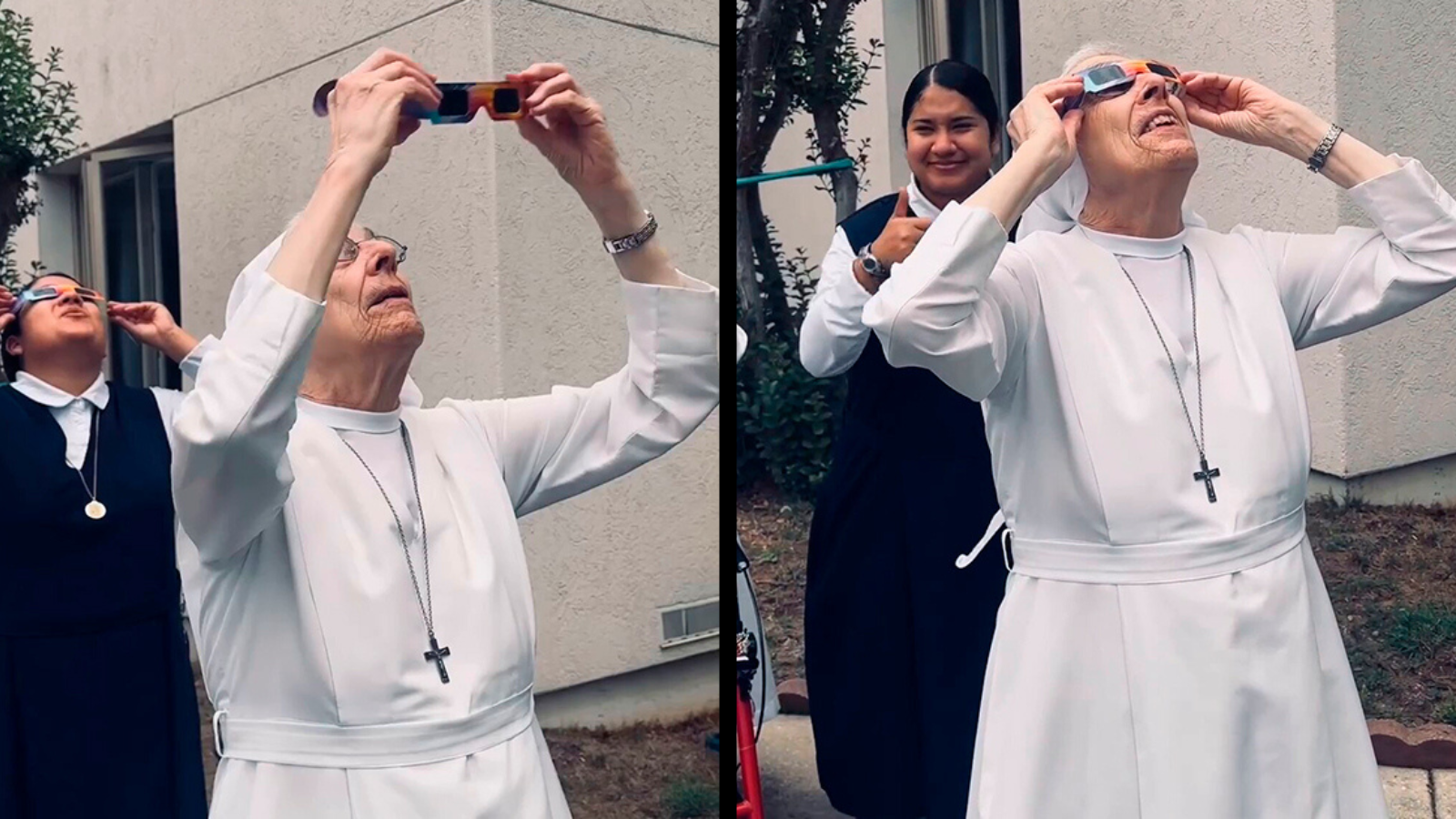 A Religious Sister's Epic Reaction to Solar Eclipse in Viral Video ...