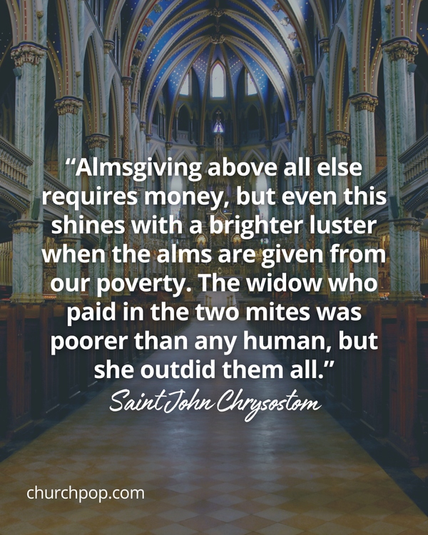 How Almsgiving Benefits the Soul, According to the Saints