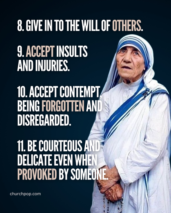 Saint Mother Teresa's Humility List: 15 Amazing Tips for Everyday Holiness