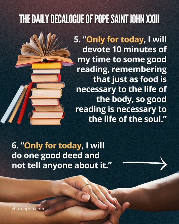 Pope Saint John XXIII's Daily Decalogue: A Catholic List of Resolutions ...