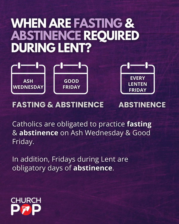 Your Lenten Guide for Fasting & Abstinence, According to Catholic ...