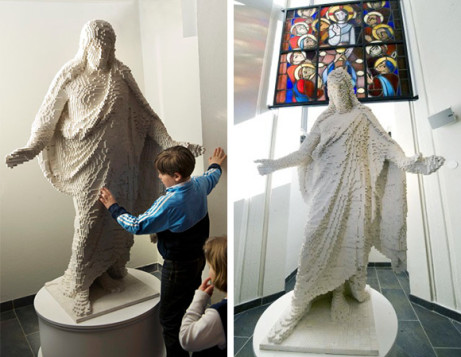 12 Amazing Christian Sculptures Made Entirely Out of LEGOs