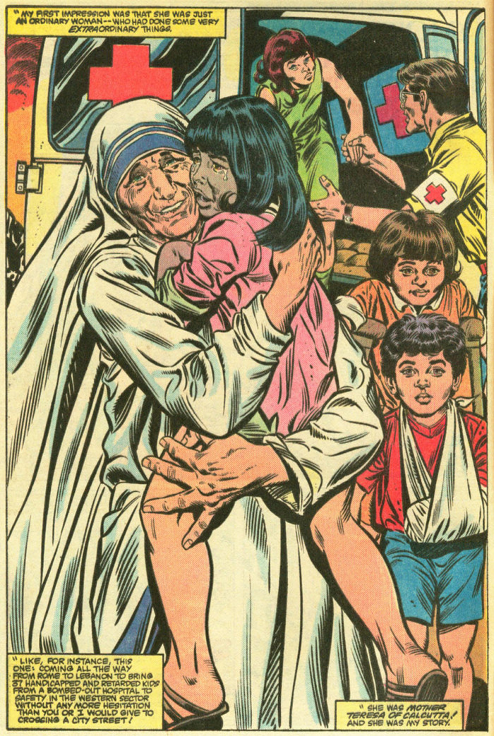 Mother Teresa Was a Marvel Comic Book Hero in the '80s!