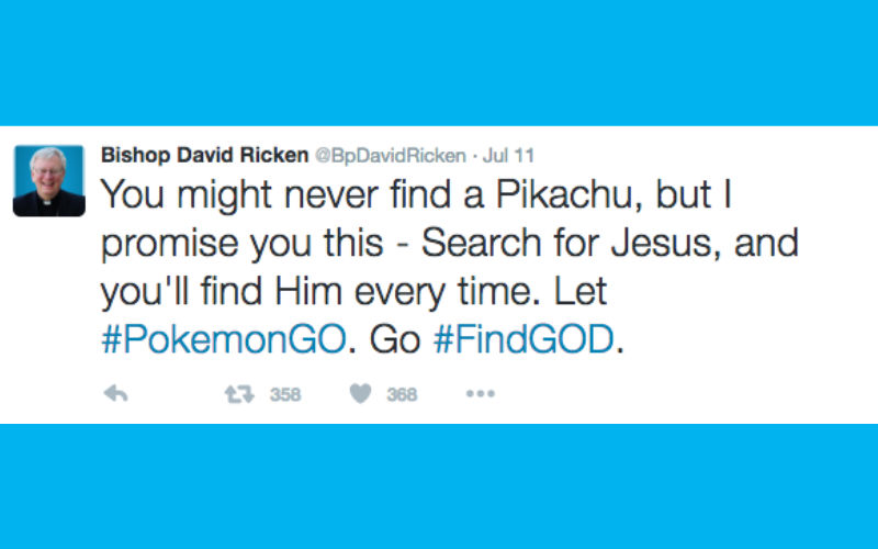Bishop: Can't Find Pokémon? Search For Jesus Instead