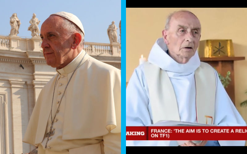 Pope Calls Murdered French Priest "Blessed," Says Killers Were "Satanic"
