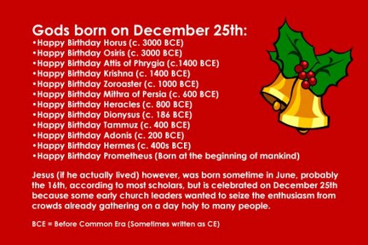 Were Many Pagan "Gods" Born on December 25th? Here's the Truth