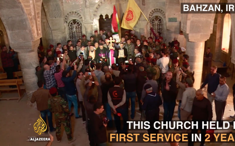 "We Still Believe in Jesus": Liberated Iraqi Church Holds First Service ...
