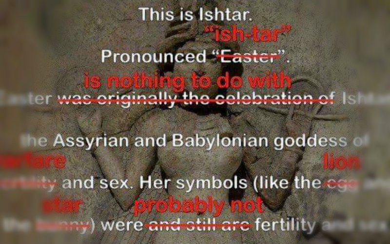 This One Meme Destroys a Common Myth About Easter