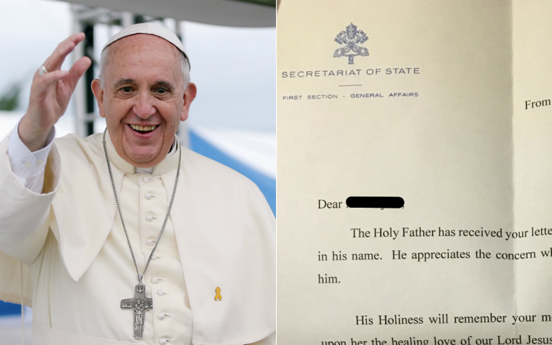 Pope Francis Replies to ChurchPOP Reader After Following Our ...