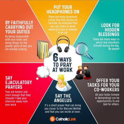 6 Creative Ways to Pray at Work, In One Helpful Infographic