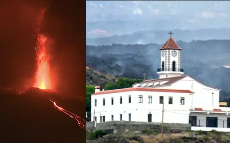 Catholics Rush to Save Church as Volcano Erupts, Threatens to Engulf ...