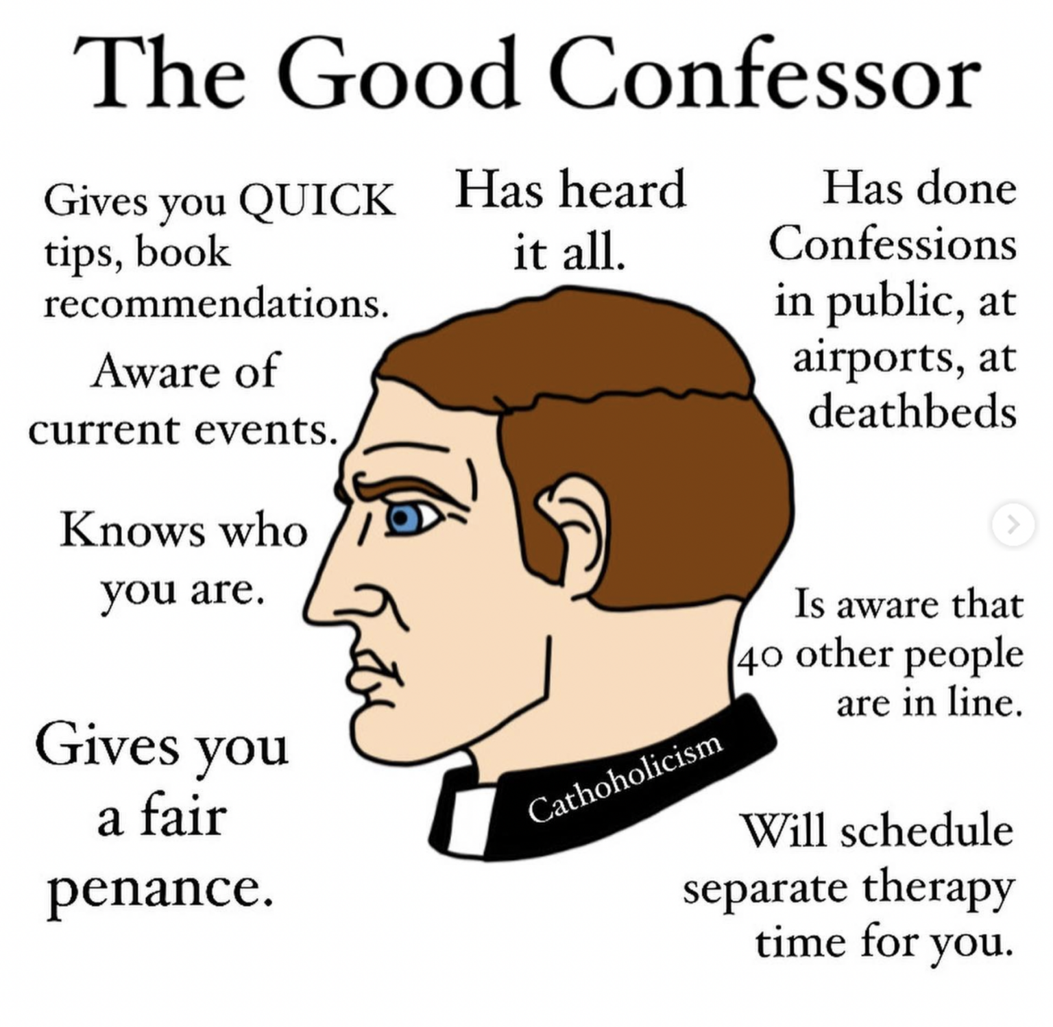Who's Your Confessor? Identify Your Favorite Priest in Confession in 6 ...
