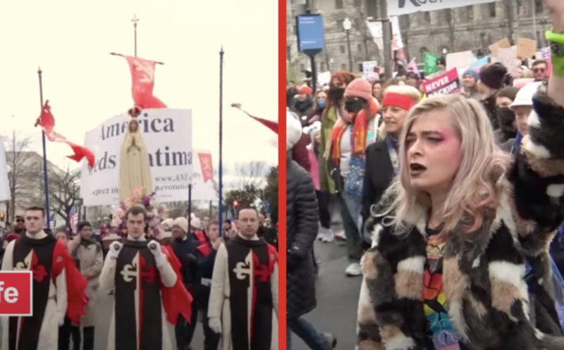 Women's March vs. March for Life - Shocking Video Depicts Side-By-Side ...
